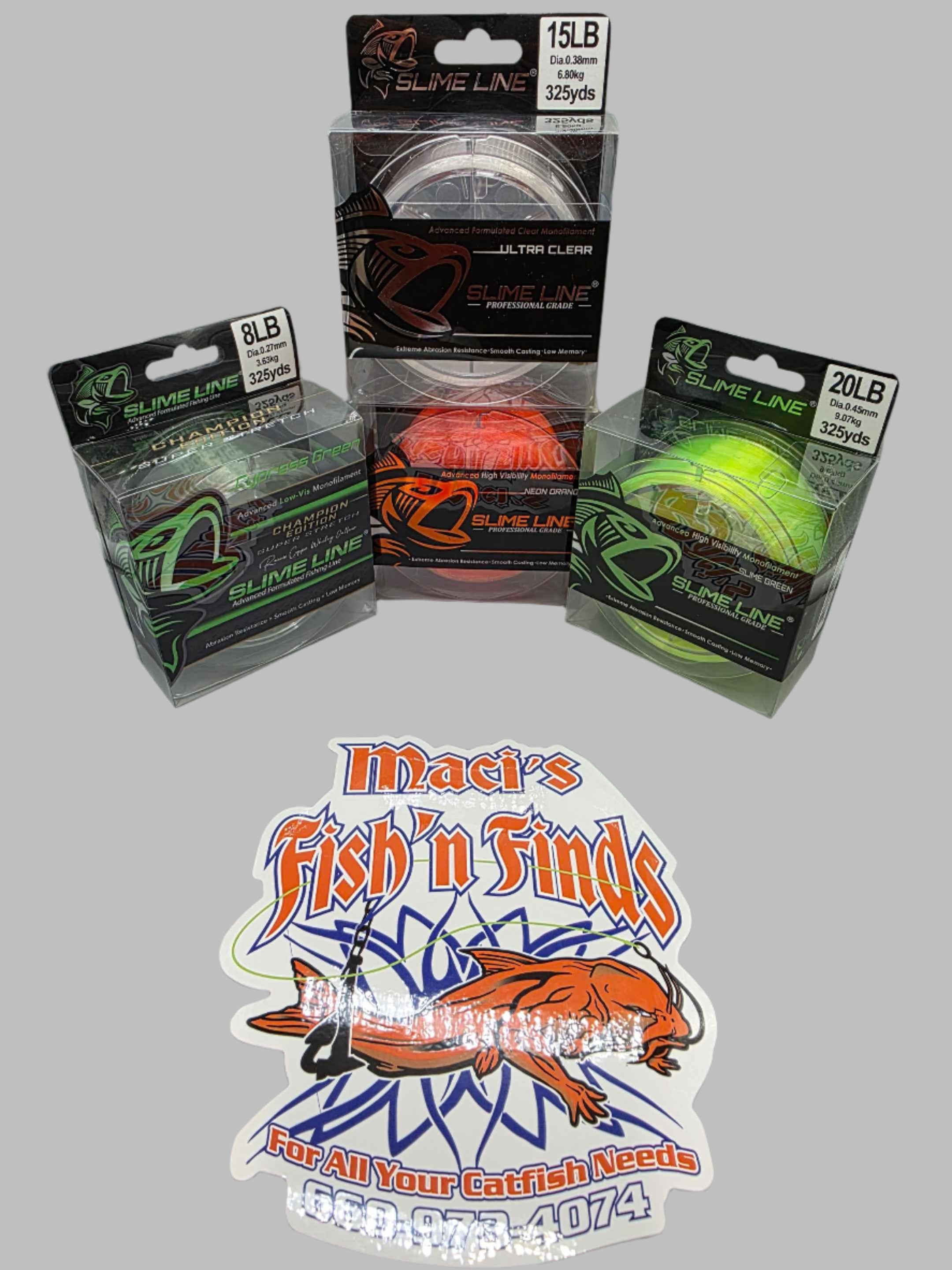Catch The Fever SLIME LINE Mono Fishing Line 325 yd – Maci's Fish 'n Finds